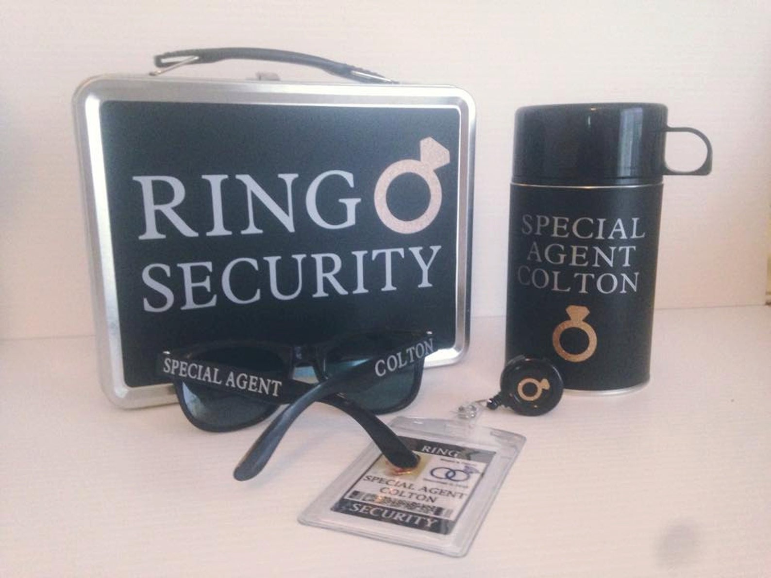 Ring Security Special Agent Thermos - Ring Bearer Alternative - Etsy