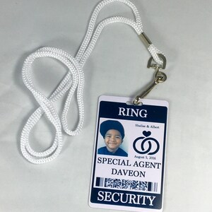 Ring Security ID Badge Set With Sunglasses - Wedding Ring Bearer ...