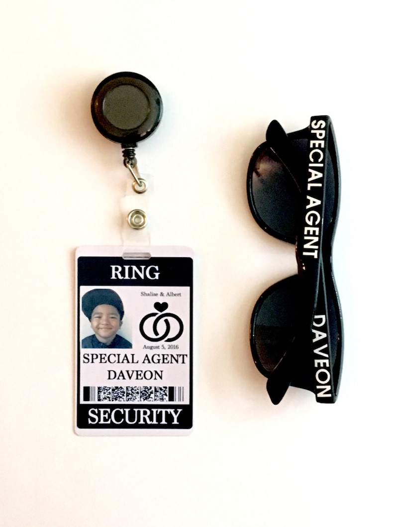 Ring Security ID Badge Set With Sunglasses Wedding Ring - Etsy