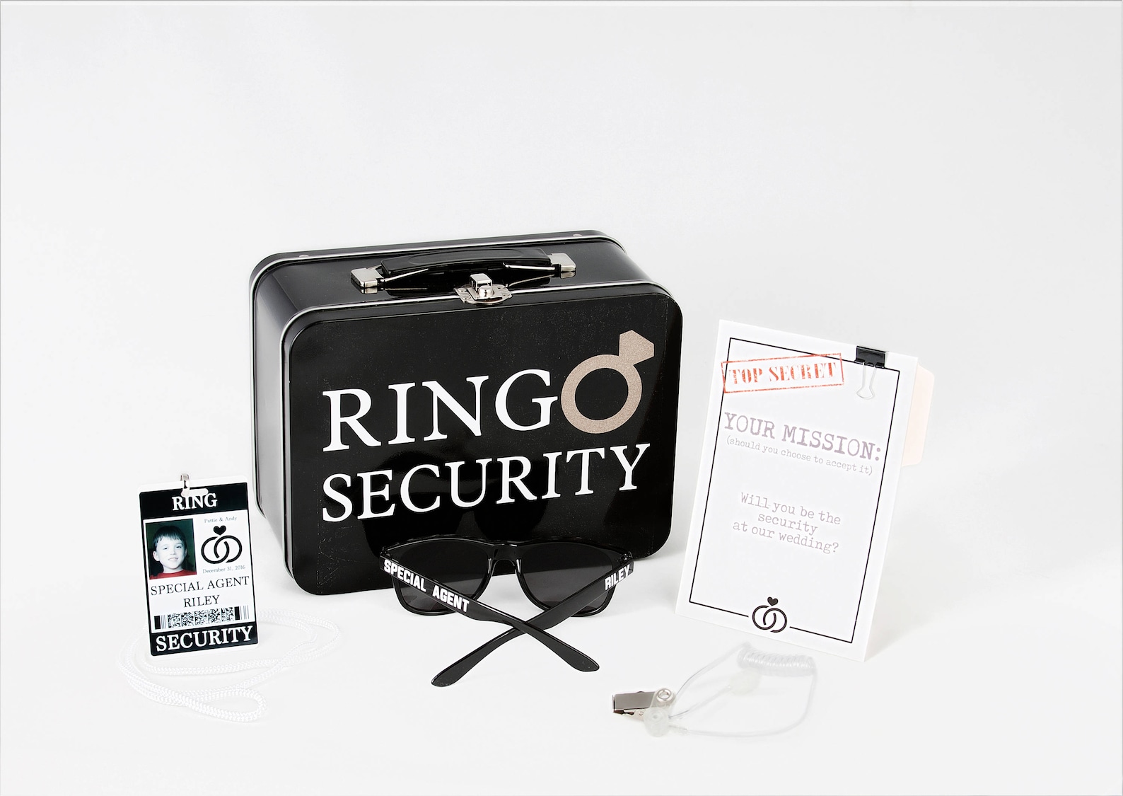 Complete Ring Security Set Box With Ring Pillow Proposal | Etsy