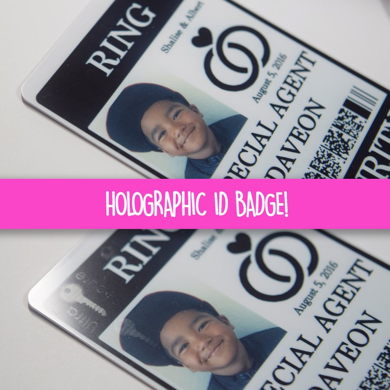 Usher Gift Security ID Badge With Badge Reel - Wedding Party ...