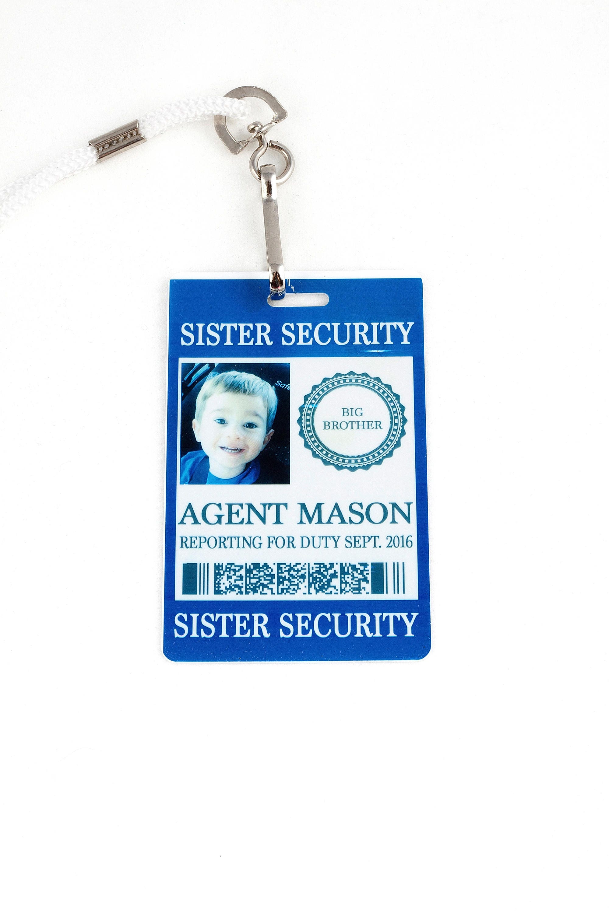 New Baby Sibling Security Badge Pregnancy Announcement & - Etsy