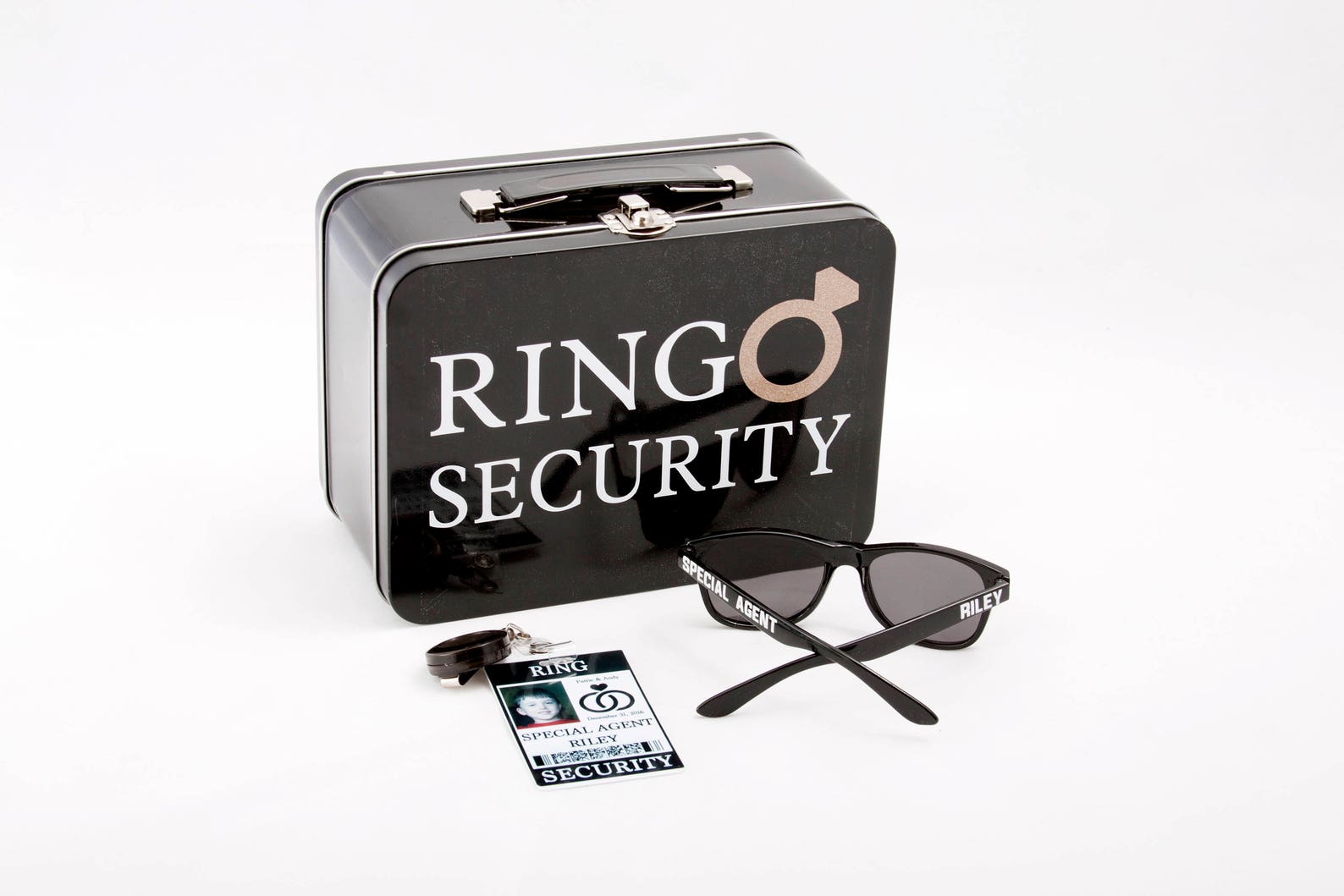 Ring Security Set ID Badge, Box With Ring Pillow, Sunglasses & Coloring ...