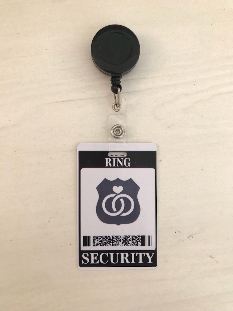 Ring Security ID Badge Set With Sunglasses Wedding Ring - Etsy