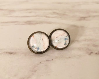 Marble earrings | Etsy