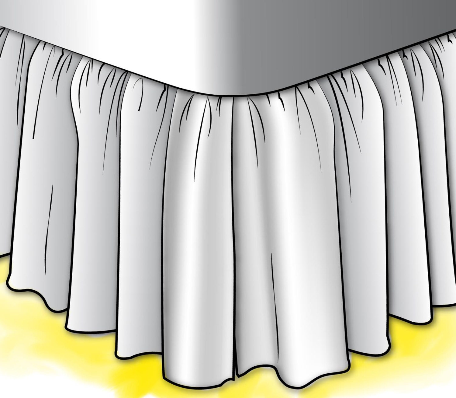 Crib Skirt Pagodas Jade Green & Gray Oriental Toile - Gathered or ...