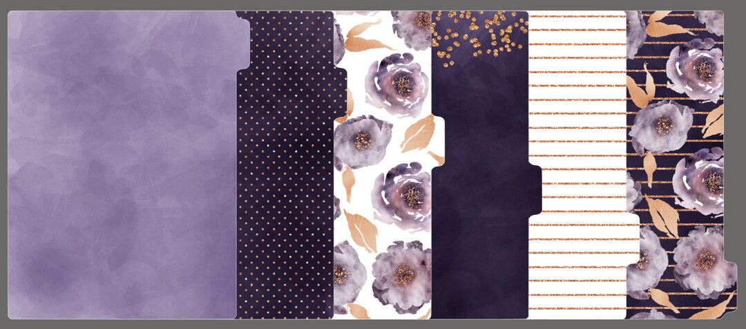 Party Night 3 Set of 6 Tabbed Dividers - Etsy