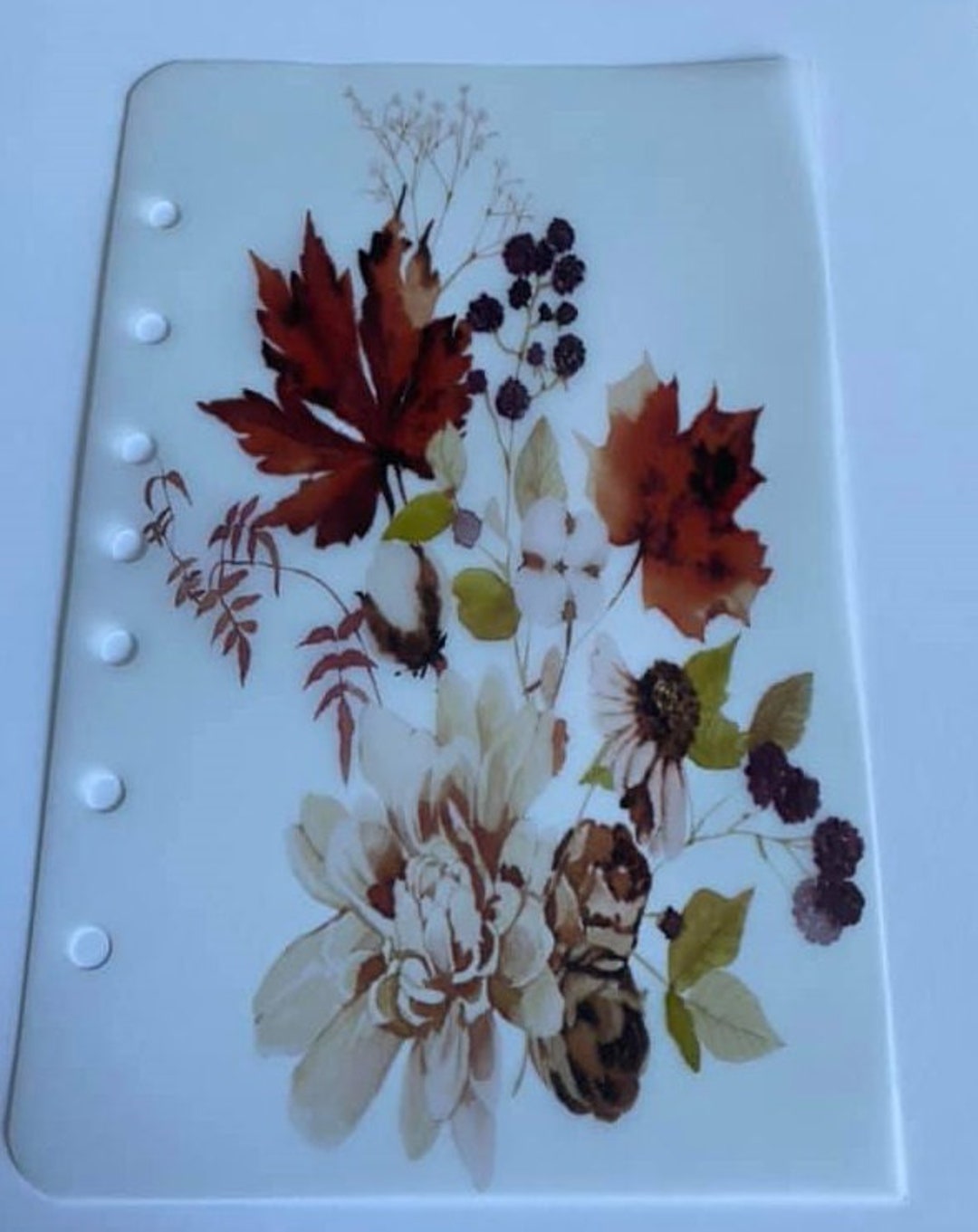 Set of 3 Rustic Fall Leaves Vellum Dashboards for Ring Planners - Etsy