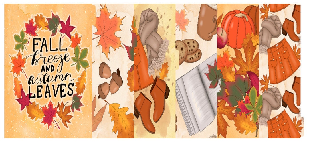 Happy Fall Set of 6 Tabbed Dividers - Etsy