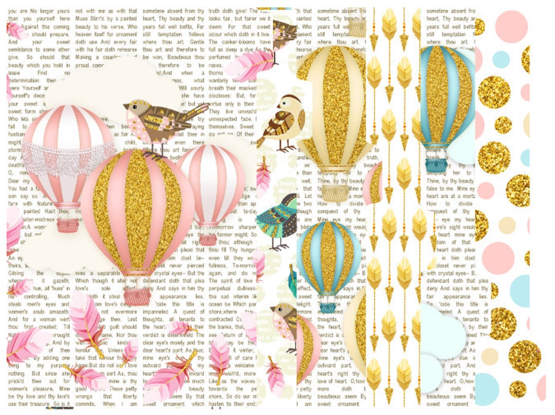 Birds & Balloons Set of 6 Tabbed Dividers - Etsy
