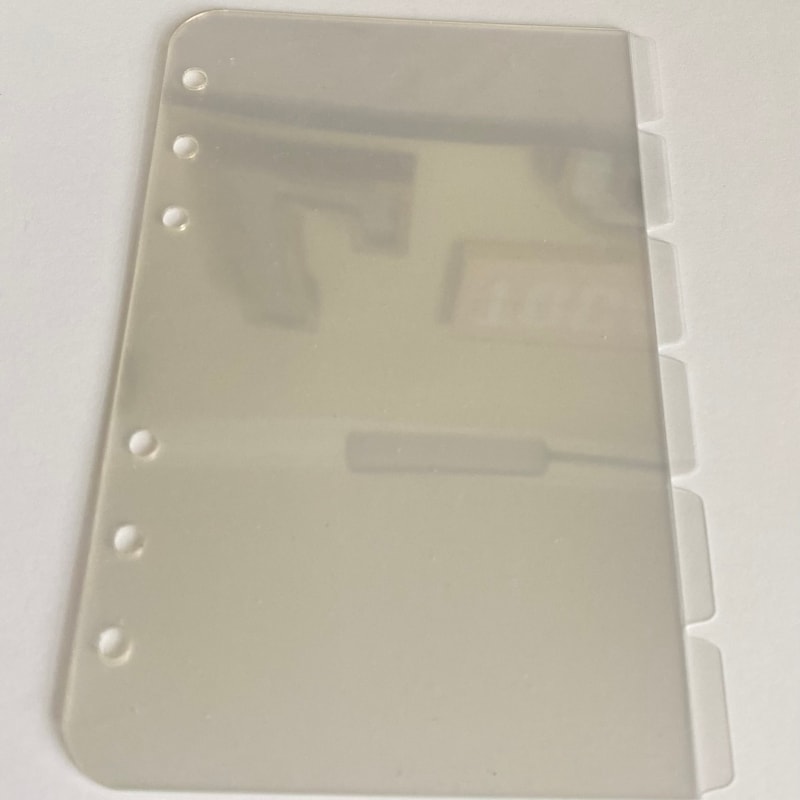A5 Size Clear Tab Dividers - Etsy