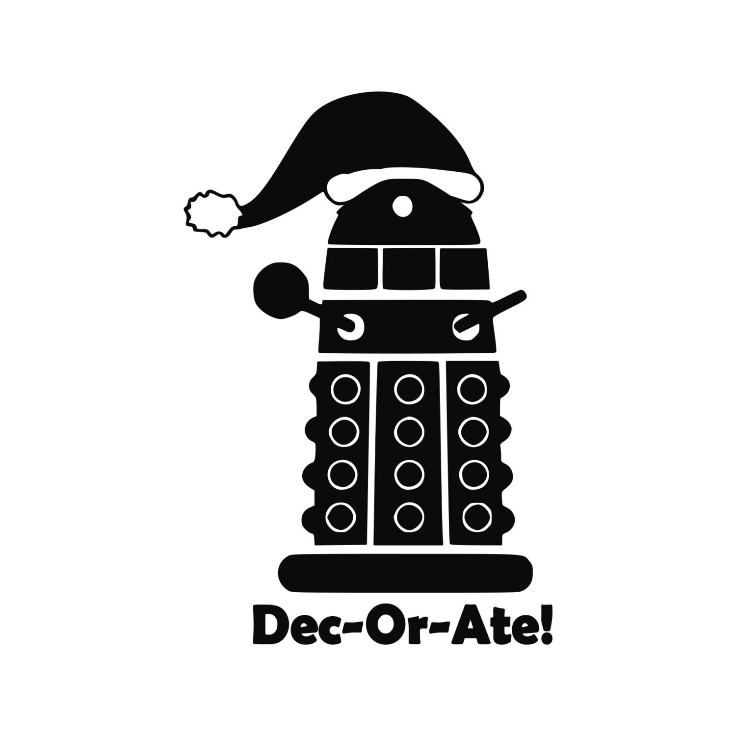 Doctor Who Inspired Christmas Dalek Decal Vinyl Sticker | Etsy