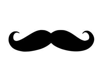 Mustache Vinyl Decal - Etsy