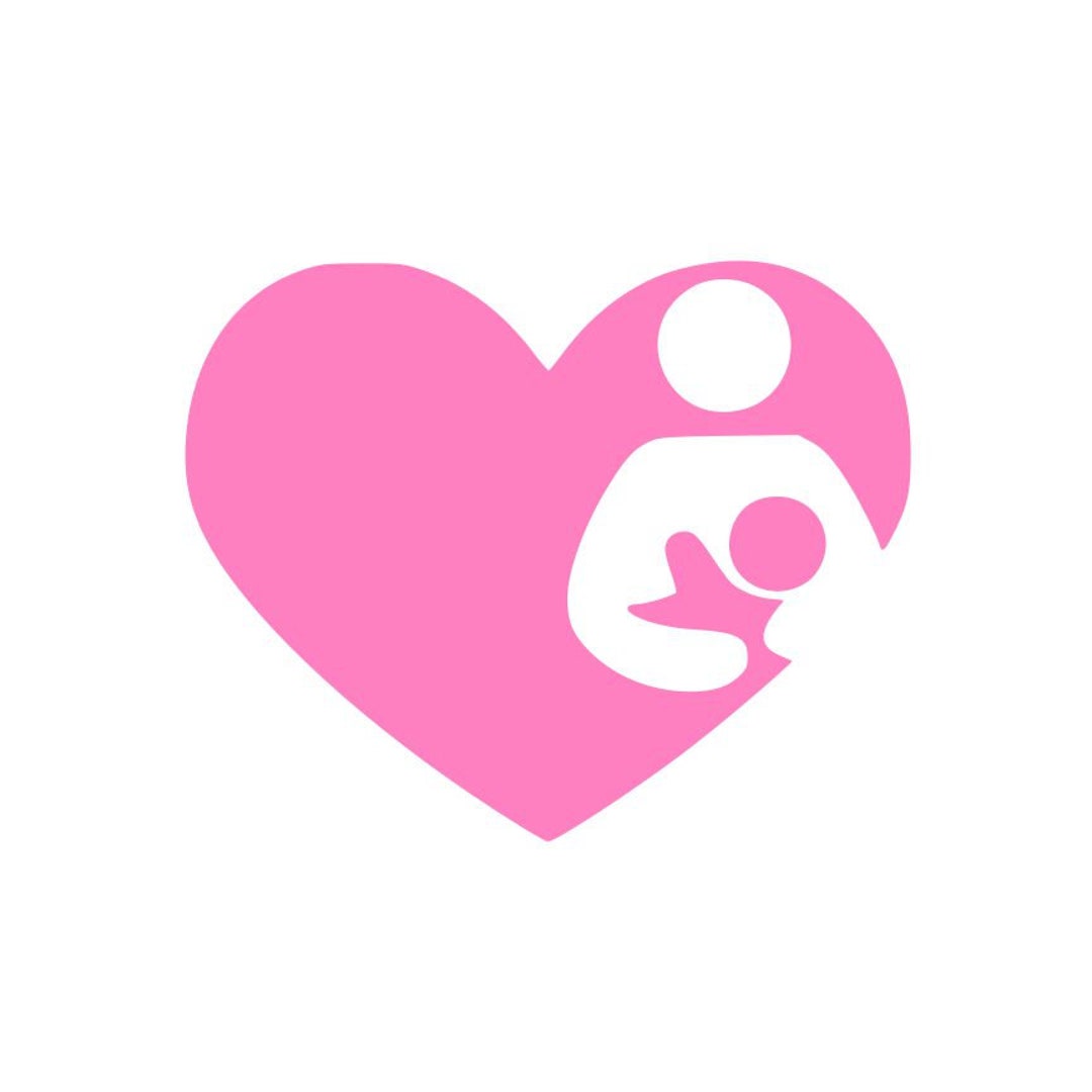 Breast Feeding Heart Vinyl Window Decal Cute Sticker Baby Girl Boy ...