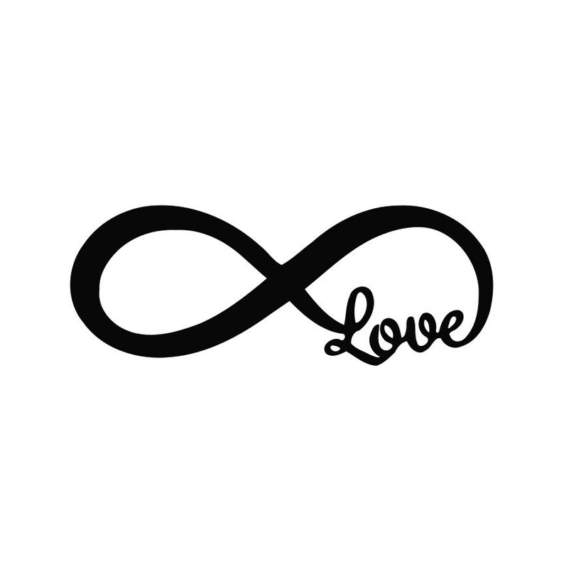 Love Infinity Vinyl Decal Doctors Always Sticker Car Window - Etsy
