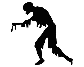Zombie Vinyl Decal, Walker Decals, Car Decal, Car Mirror Decal, Outdoor ...