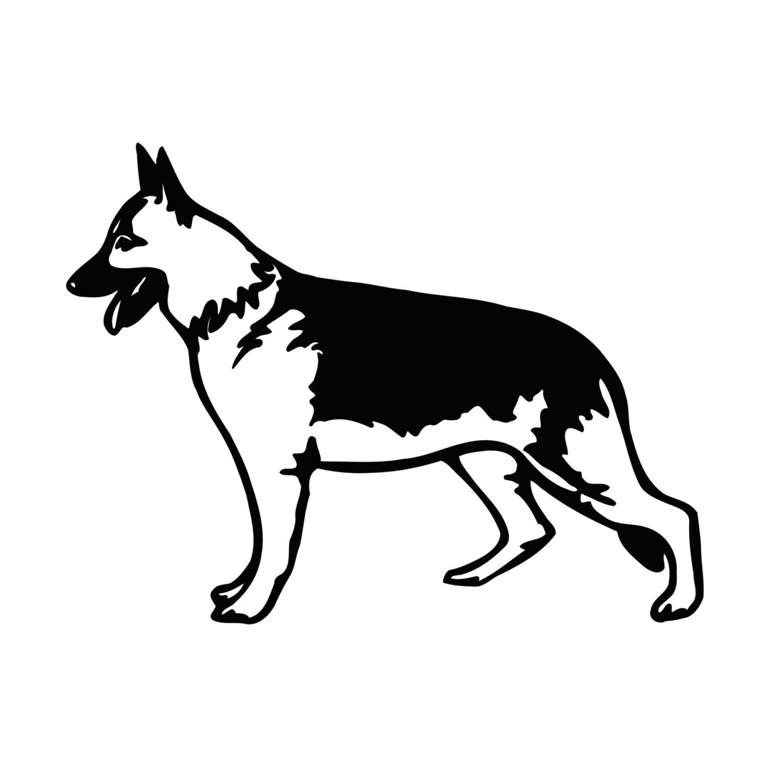 German Shepard Window Decal Animal Dog Lover Sticker MacBook Laptops ...