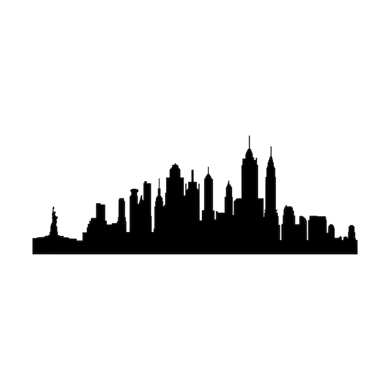 New York City Skyline Decal Sticker Include The Text New York