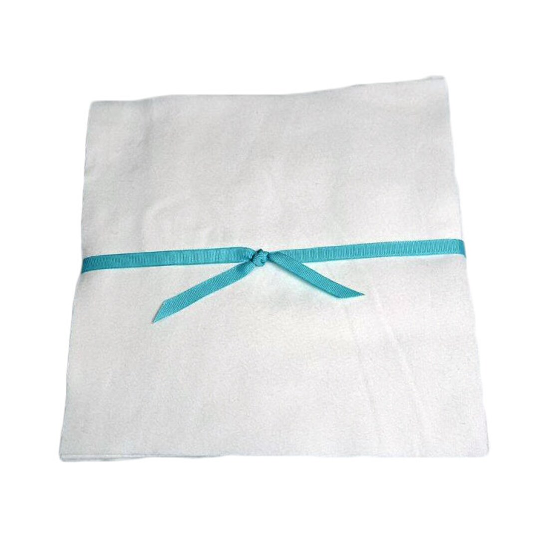 30 White Flannel 10 Squares Soft Quilt Material Precut Fabric Hand Cut ...