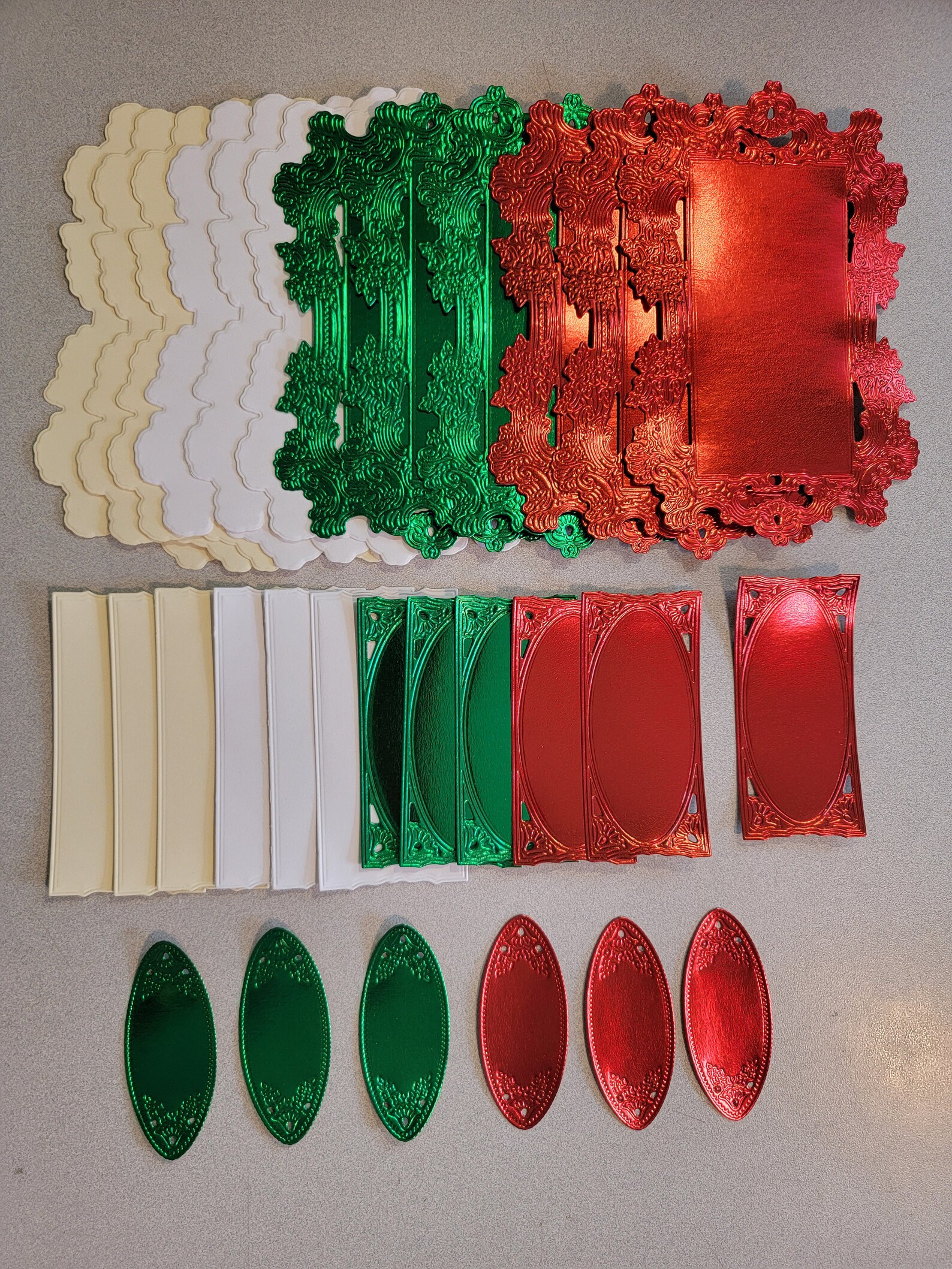 30pc 3D Romantic Concentric Christmas Frame Dies Card Making Kit - Etsy