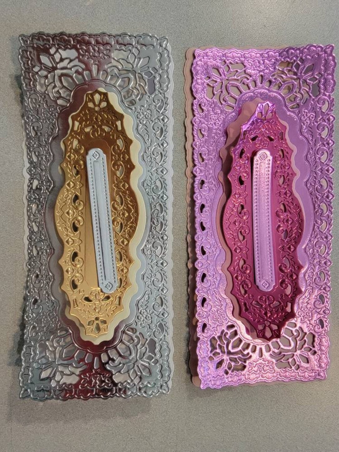 Victorian Slimline Frame Die Card Making Set - Etsy