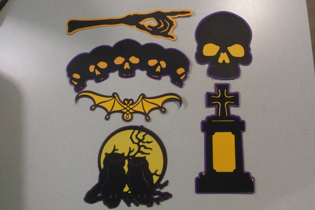 Spooky Halloween Cricut Die Cut Set - Etsy