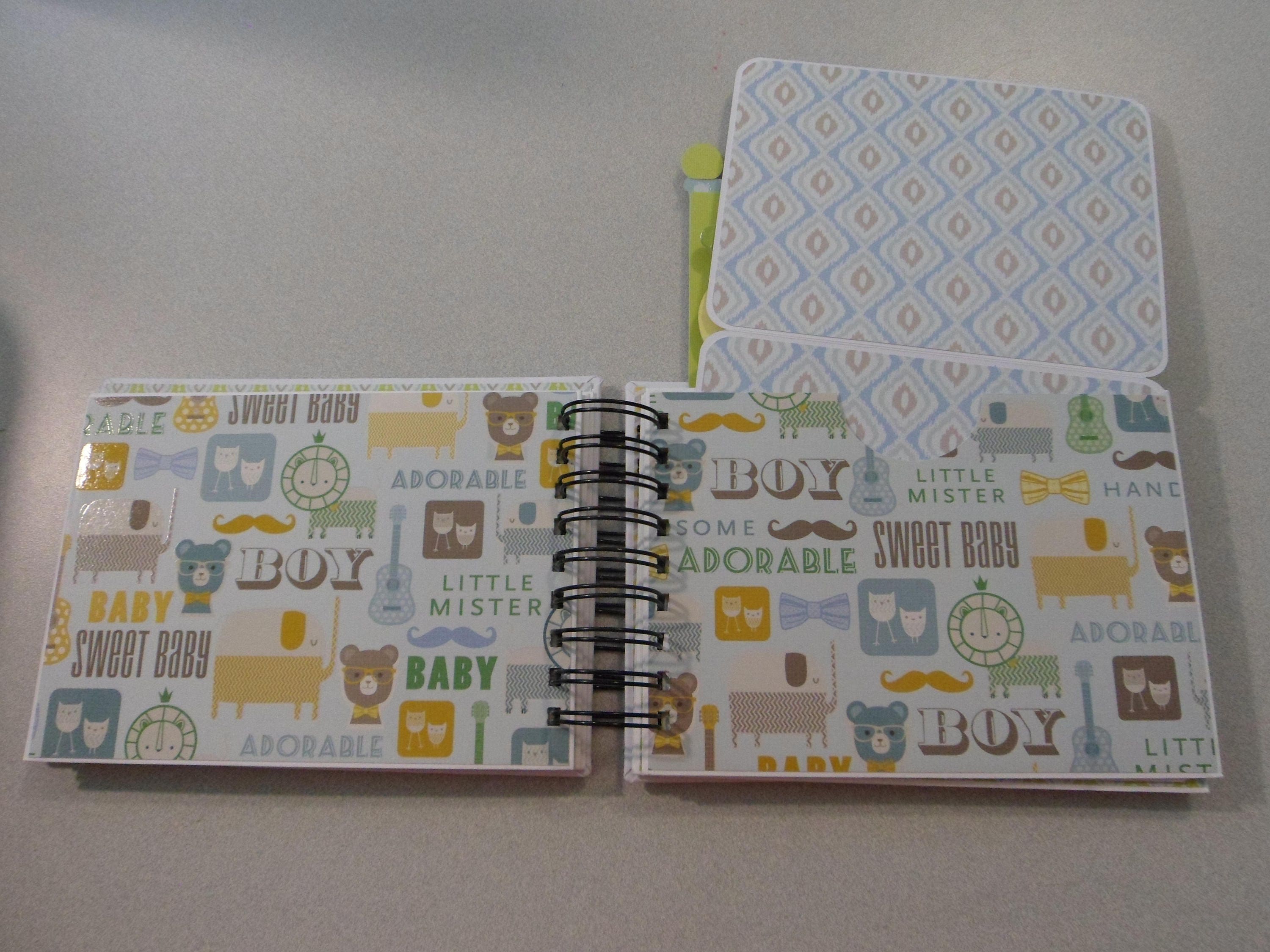 Little Mister Baby Boy Spiral Envelope Mini Album - Etsy