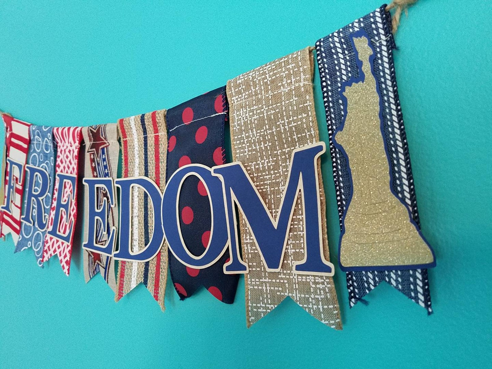 Freedom Ribbon Banner - Etsy