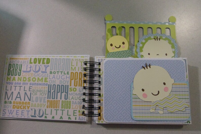 Little Mister Baby Boy Spiral Envelope Mini Album - Etsy