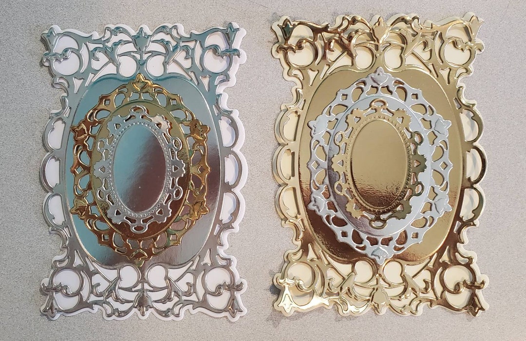 24 Pc Ornate Frame Card Making Set - Etsy