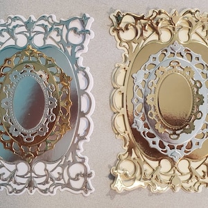 24 Pc Ornate Frame Card Making Set - Etsy