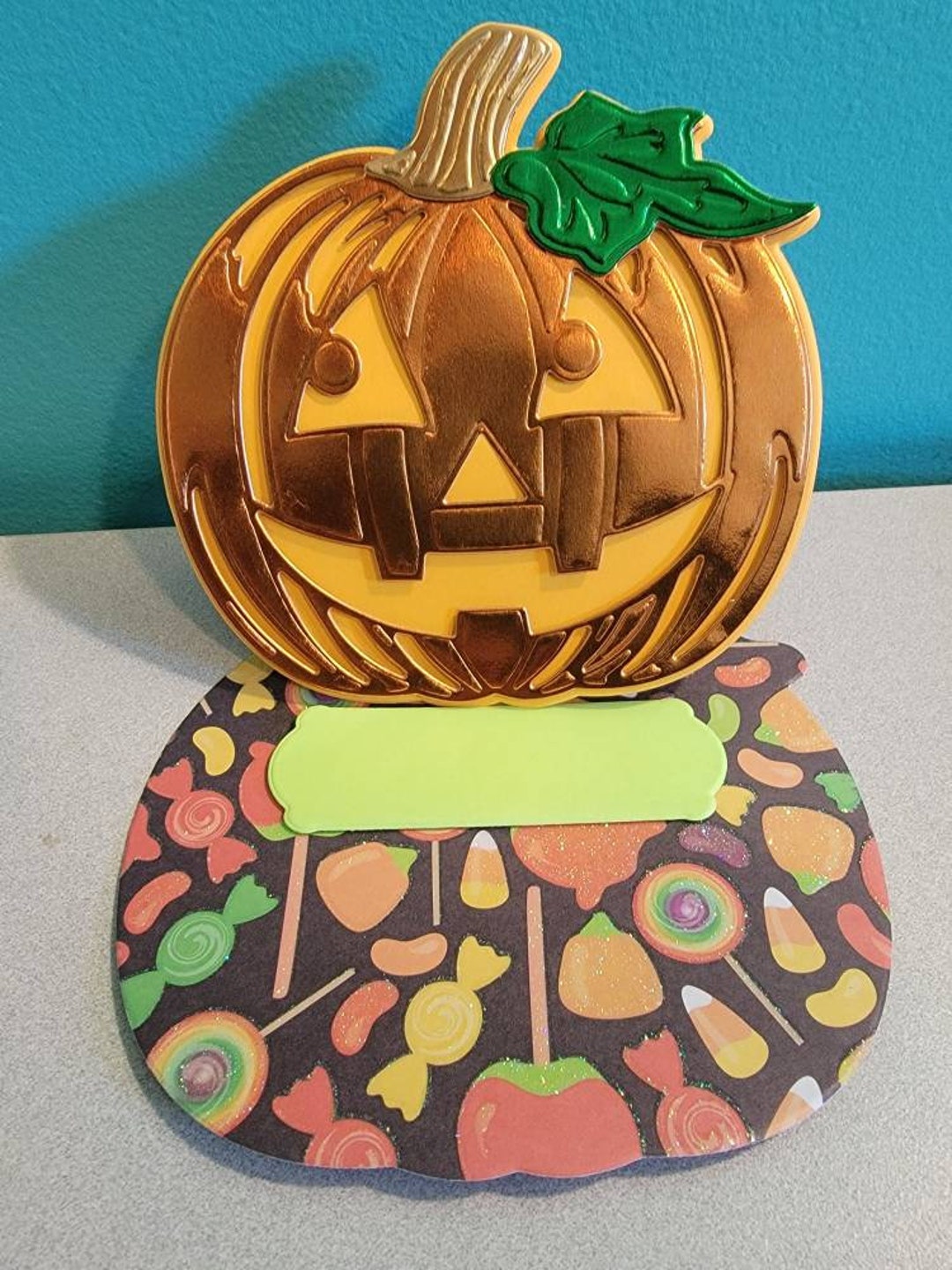 Halloween Pumpkin Easel Card Making Kit - Etsy