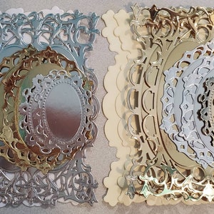 24 Pc Ornate Frame Card Making Set - Etsy