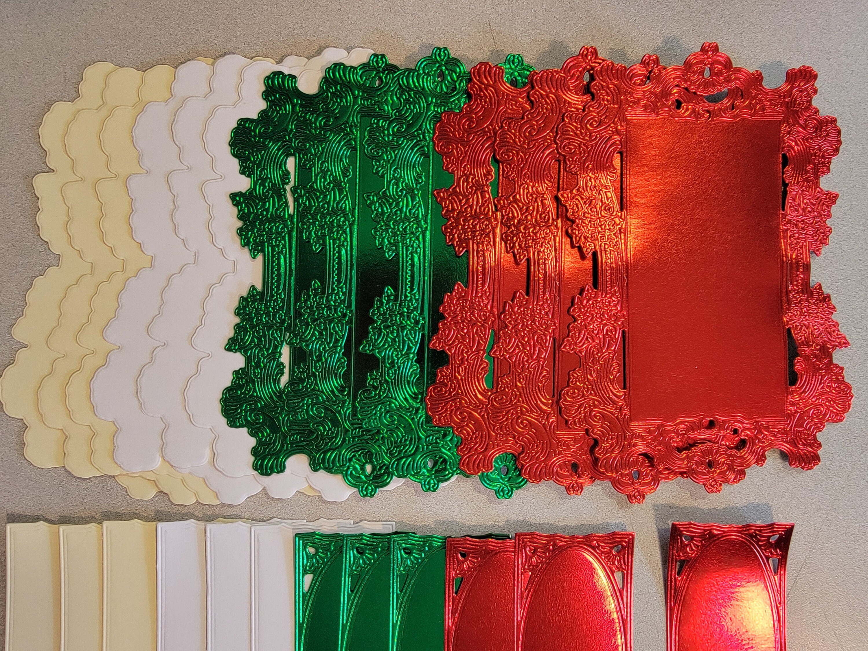 30pc 3D Romantic Concentric Christmas Frame Dies Card Making Kit - Etsy