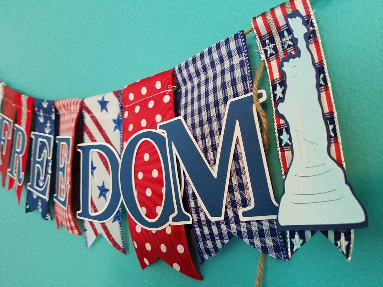 Freedom Ribbon Banner - Etsy