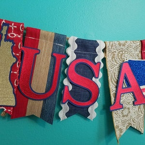 USA Ribbon Banner - Etsy