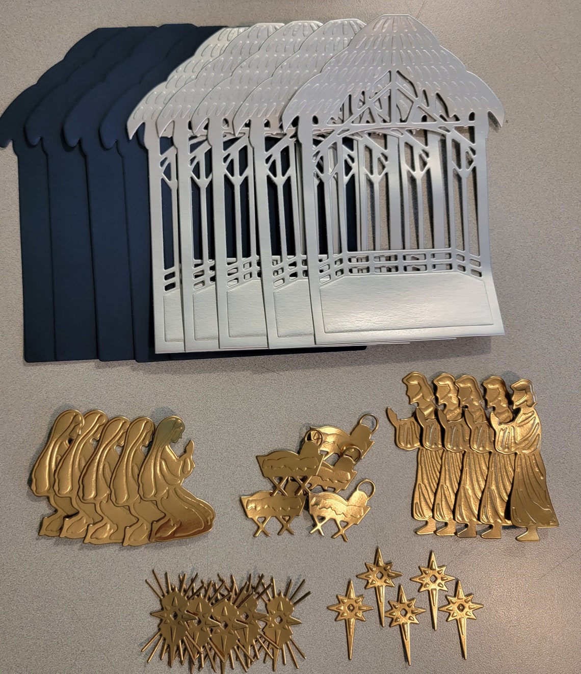 36pc Nativity Card Making Kit - Etsy