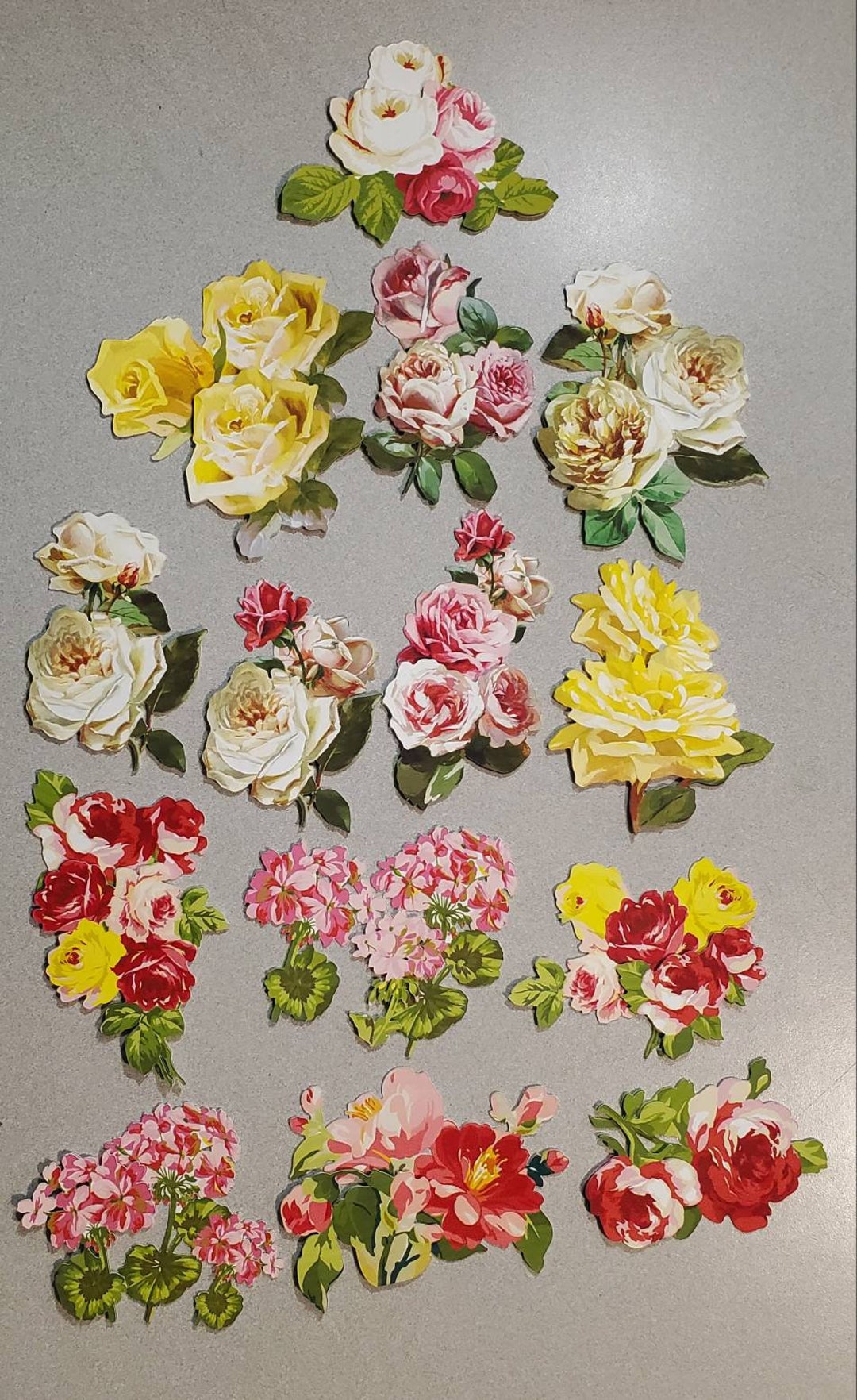 Delightful Garden Flower Dimensional Die Cuts - Etsy