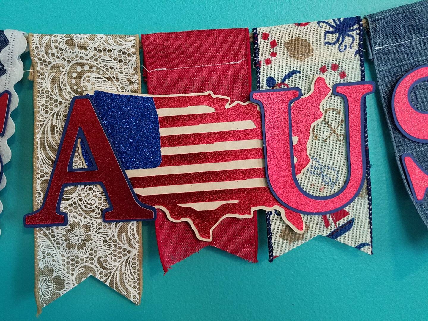 USA Ribbon Banner - Etsy
