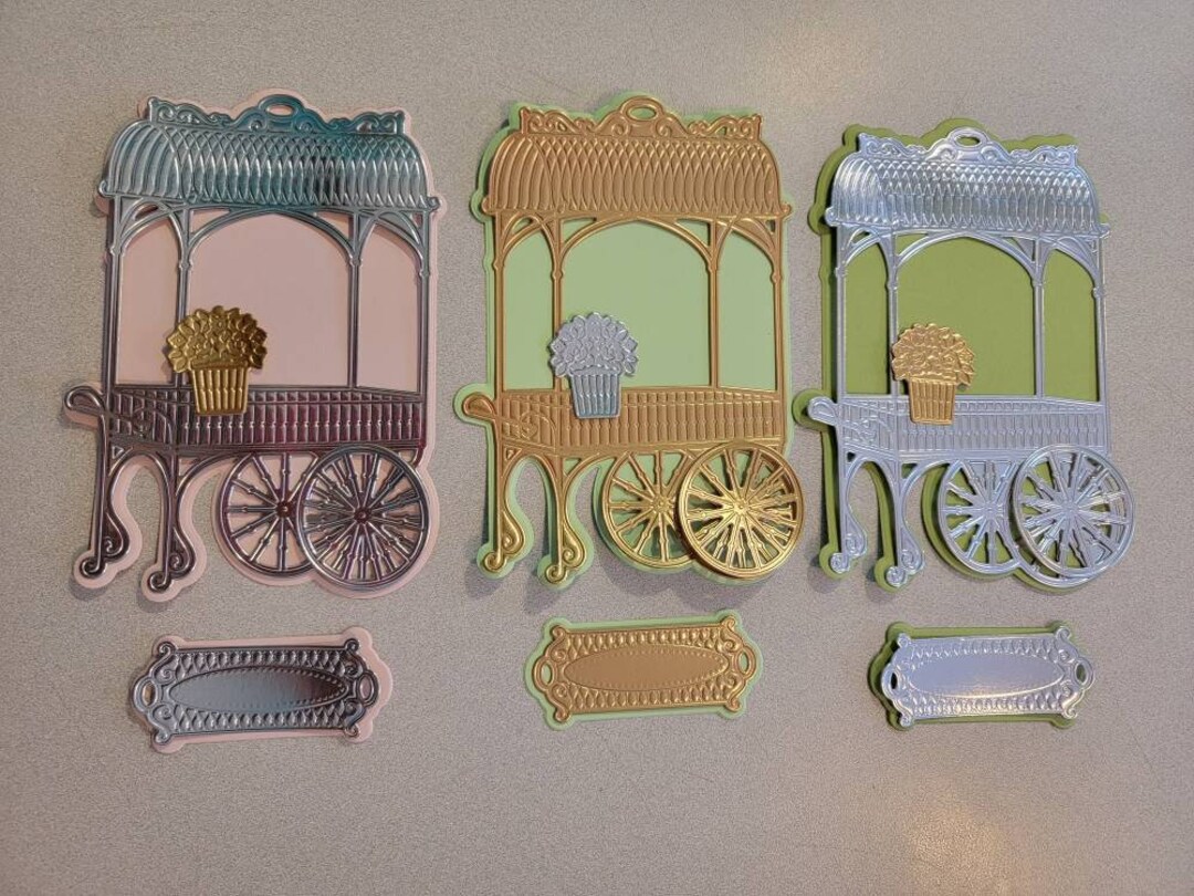 Flower Cart Card Making Set - Etsy