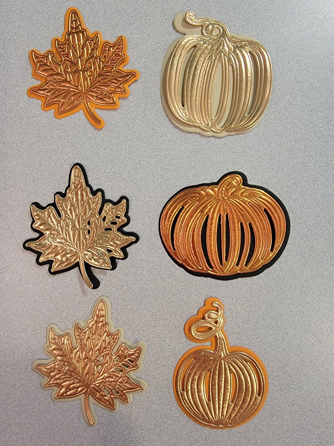 Mini Fall Leaves and Pumpkins Die Cuts - Etsy