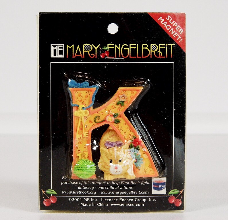 New – Vintage Mary Engelbreit Alphabet Themed (J to R) Super Magnets by ...
