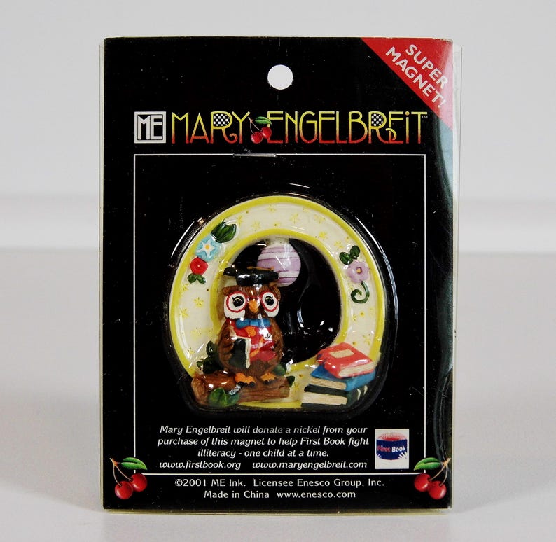 New – Vintage Mary Engelbreit Alphabet Themed (J to R) Super Magnets by ...