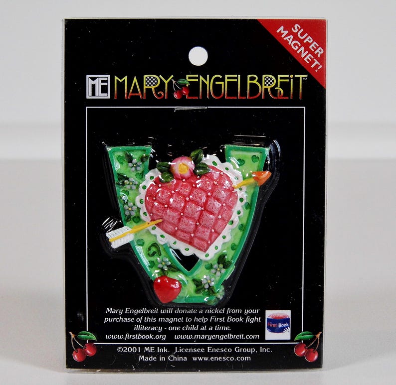 SAVE FOR WENDY - Mary Engelbreit Alphabet Themed Super Magnets (S to Z ...