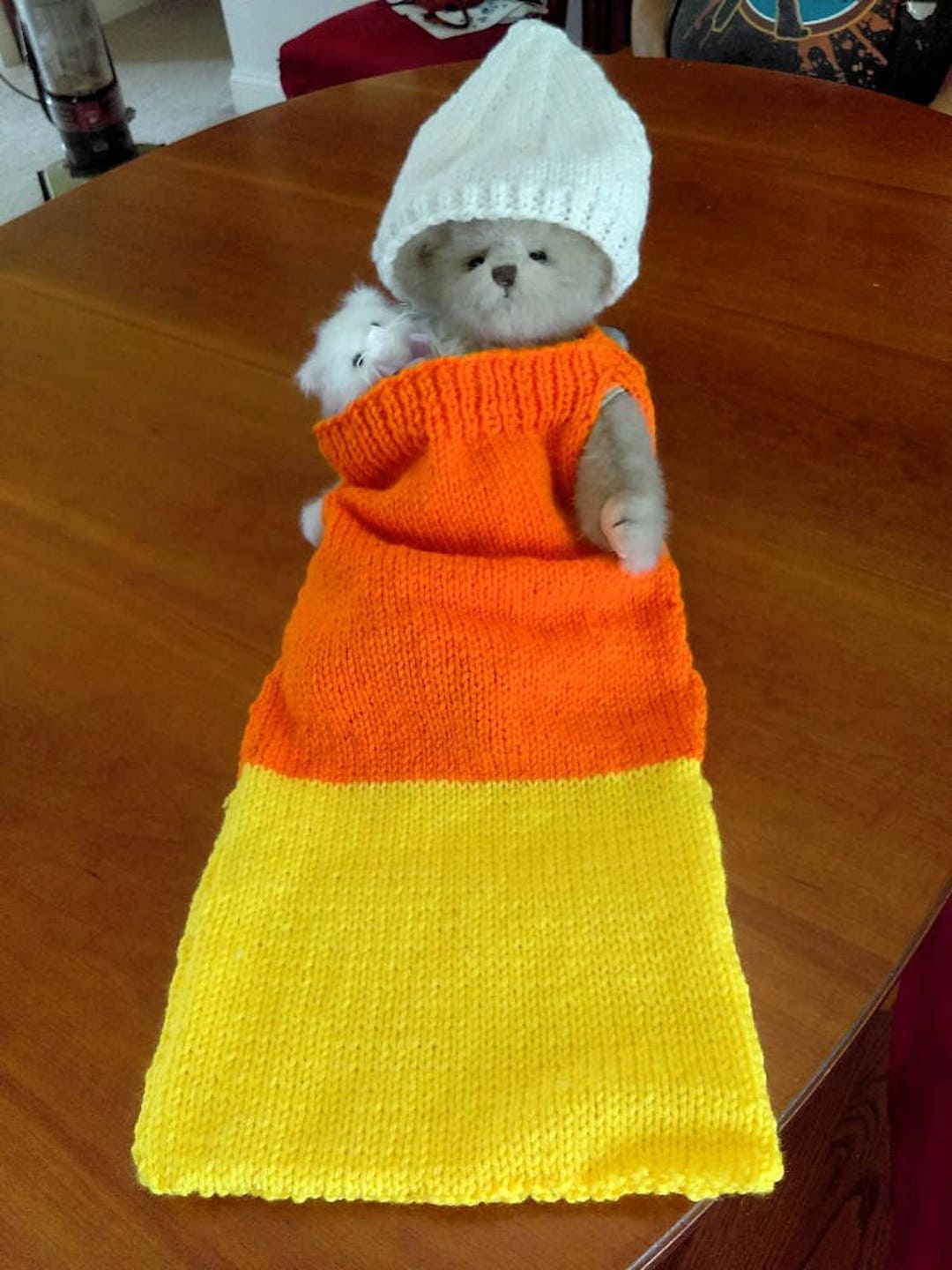 Halloween Candy Corn Snuggly Cocoon for Baby - Knitted Infant Cocoon - Etsy