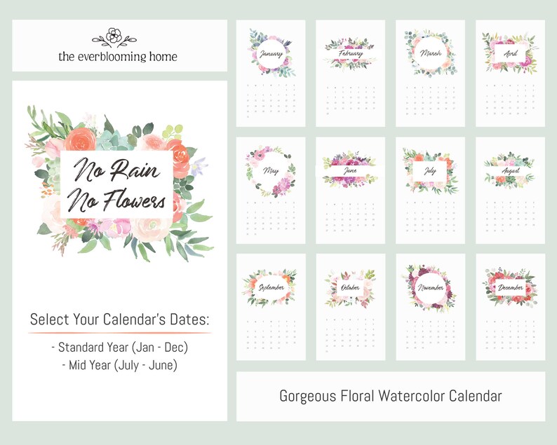 2026 - 2027 Hanging Calendar | 2026 - 2027 Wall Calendar Frame | 2026 ...