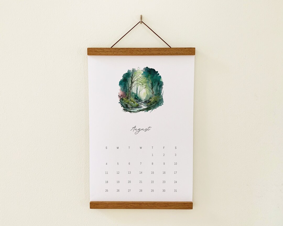 Dark Cottagecore, Dark Aesthetic Cottage Calendar, Large Wall Calendar ...
