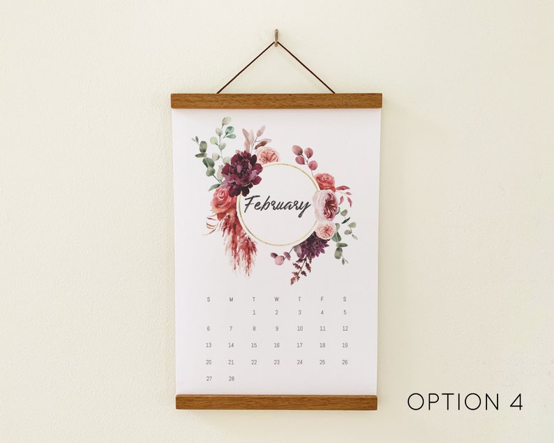 Boho Aesthetic Calendar for Wall Boho Calendar 2022 2023 | Etsy