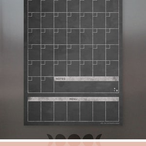 Chalk Board Magnetic Calendar for Your Kitchen | Vertical Dry Erase ...