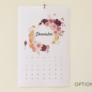 Boho Aesthetic Calendar for Wall, Boho Calendar 2025 2026, Elegant ...